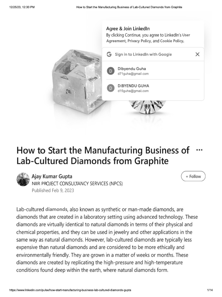 How To Start The Manufacturing Business of Lab-Cultured Diamonds From ...