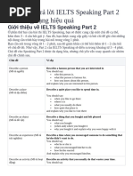 Kỹ thuật Topic vệ tinh trong IELTS Speaking part 2 Đinh Thắng | PDF