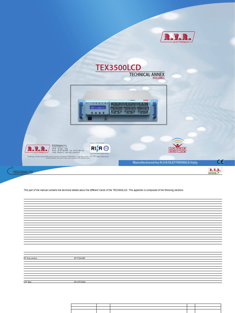 M2tex3500lcd RVR 3500 WTT | PDF | Computer Engineering | Electronic Engineering
