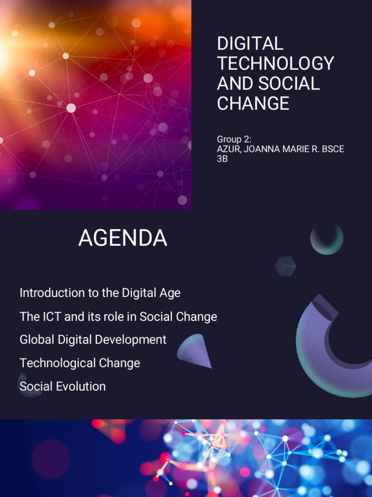 Digital Technology and Social Change Lie G2 | PDF | Society | Computer ...