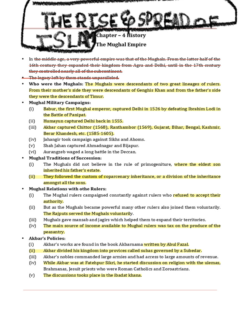 The Rise and Spread of Islam | PDF | Mughal Empire