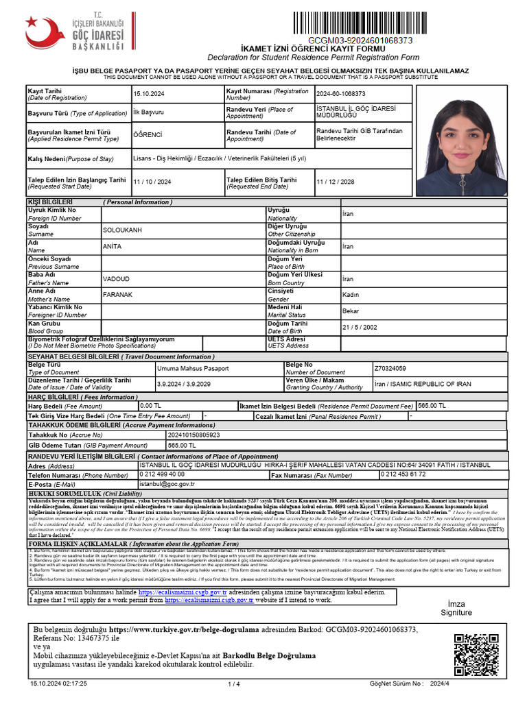 Basvuru Formu-Application Form 2 | PDF