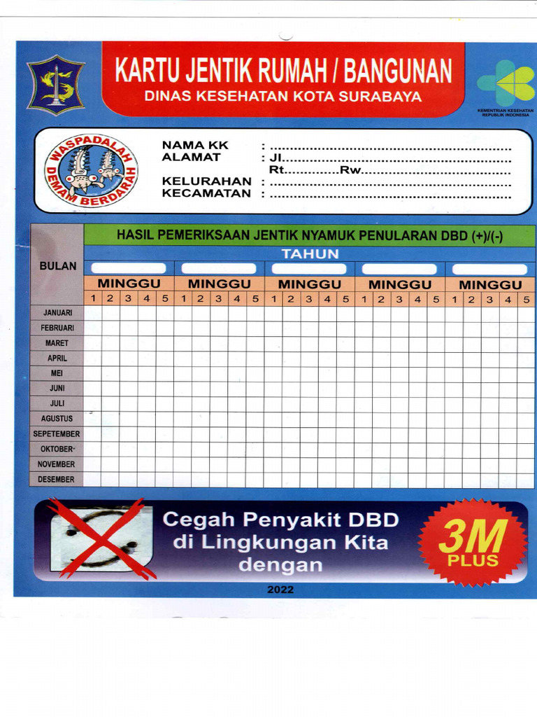 Kartu Jentik Hal Depan | PDF