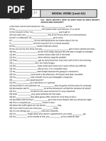 A2 Modal Verbs Worksheet Exercises | PDF