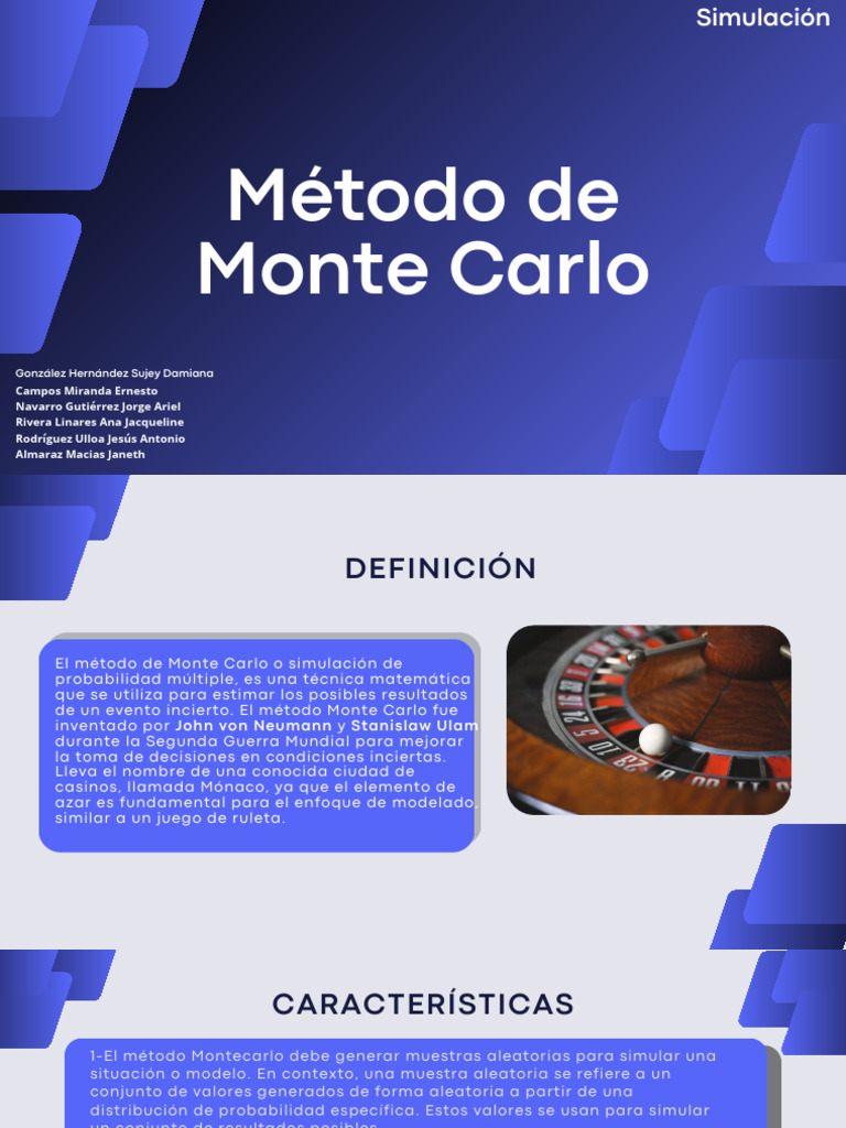 Método de Monte Carlo | PDF | Método Monte Carlo | Matemáticas Aplicadas