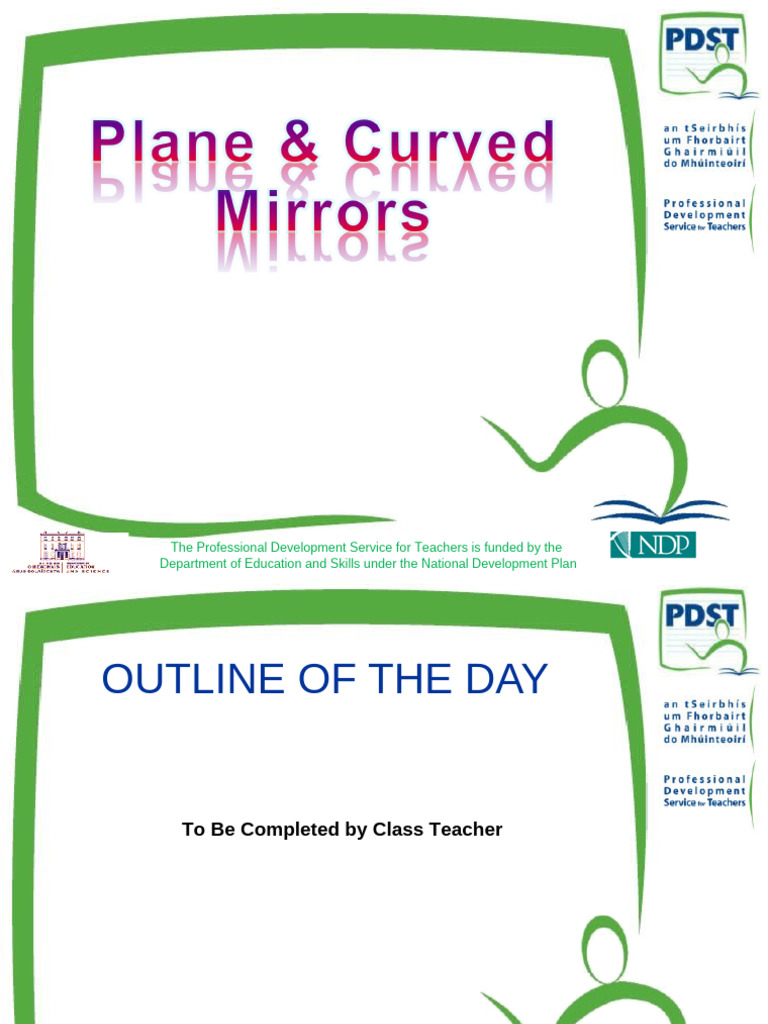 PDST Physics Mirrors Plane | PDF | Mirror | Optics