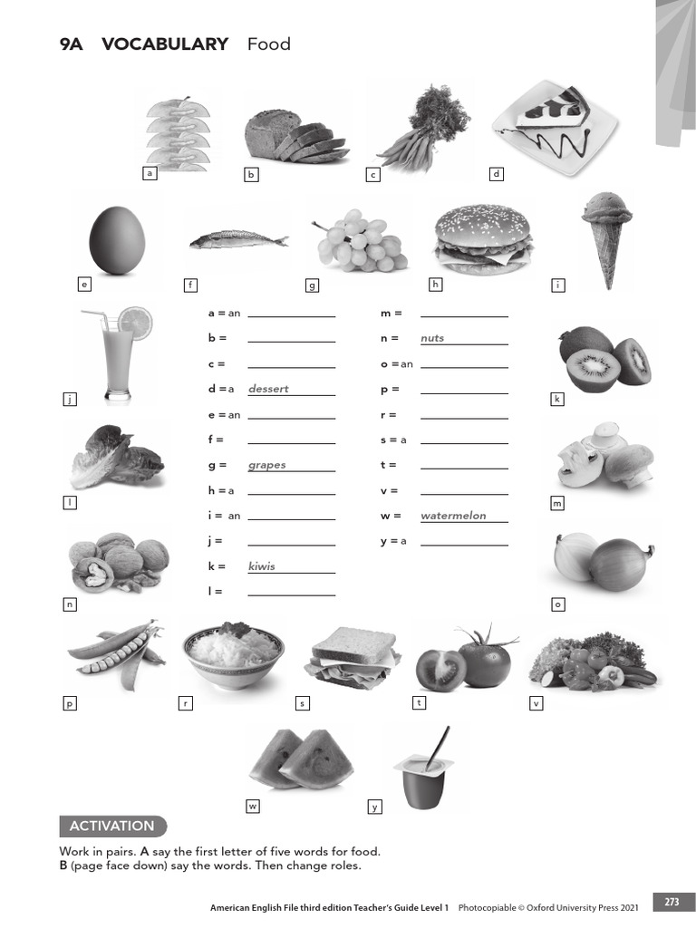 Vocabulario - 9A RESUELTO | PDF