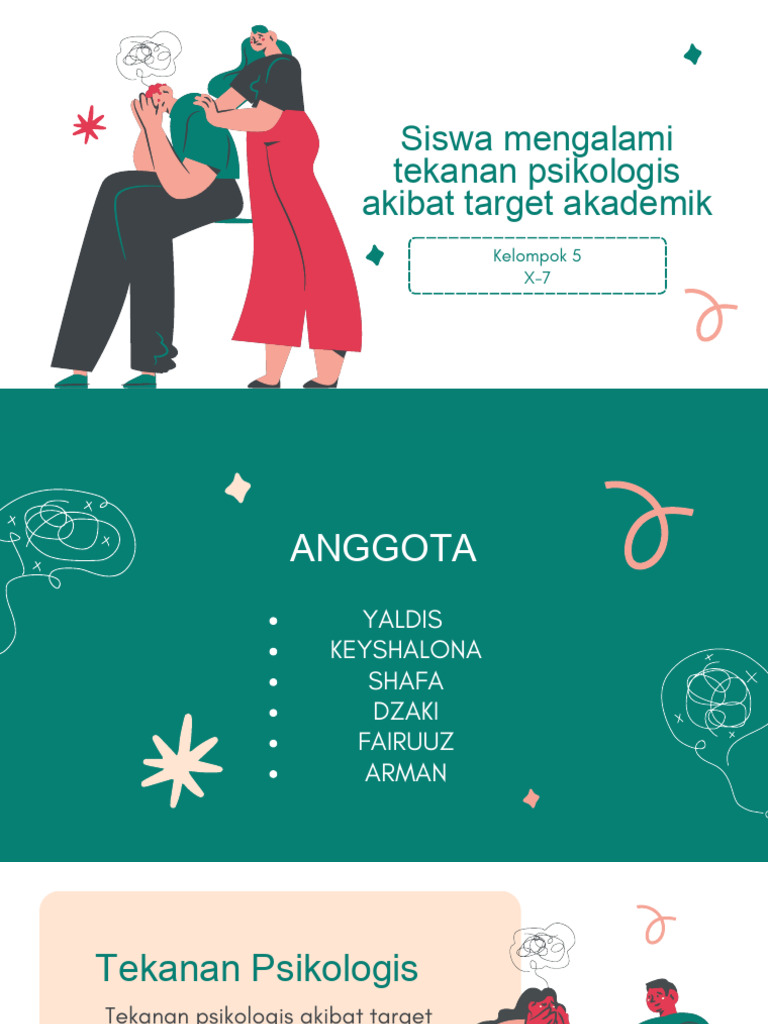 Pink Hijau Ilustratif Kesehatan Mental Presentasi PDF | PDF | Kesehatan Holistik