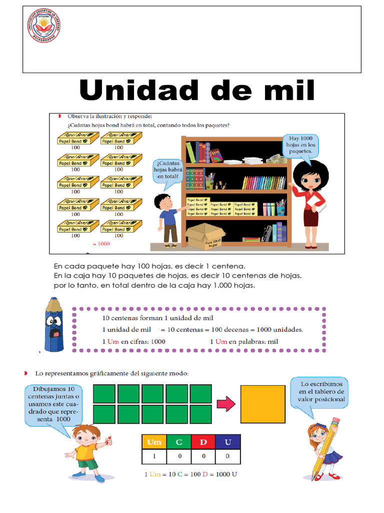 Guía 3 Unidades de Mil | PDF