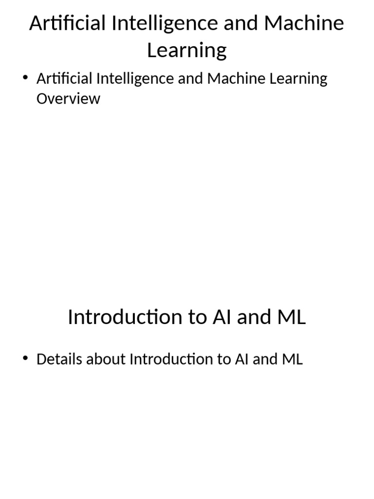 AI & ML: Applications and Future Trends | PDF | Technology & Engineering
