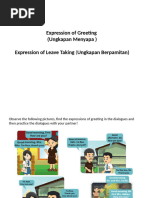 Greeting and Leave Taking Exercises | PDF