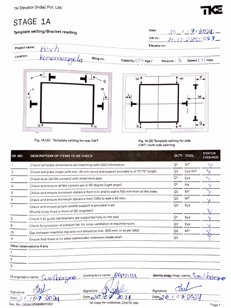 Bosch 057 1st Stage Checklist | PDF | Manufactured Goods | Building ...