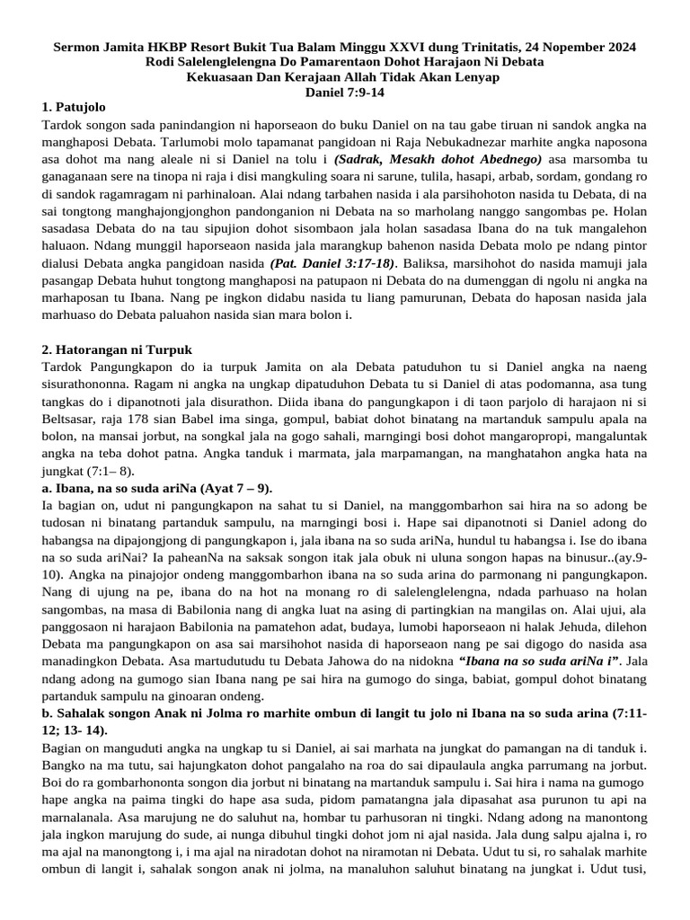 Sermon Jamita 24 Nopember | PDF | Agama & Spiritualitas