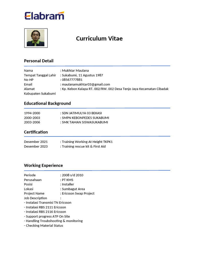 Mukhtar Maulana CV | PDF | Companies