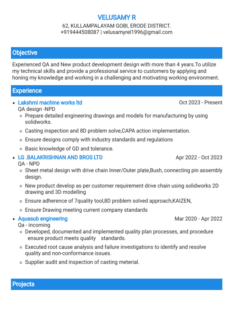 RV RESUME 2024 | PDF