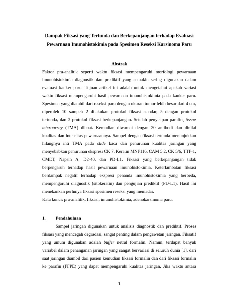 Dampak Fiksasi Yang Tertunda Dan Berkepanjangan Terhadap Evaluasi ...