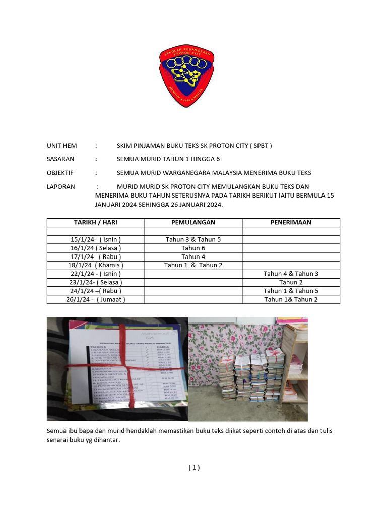 Opr Unit SPBT 2024 | PDF | Perjalanan