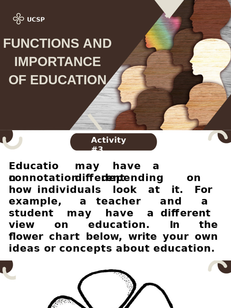 Lesson 8 Functions and Importance of Education | PDF | Learning