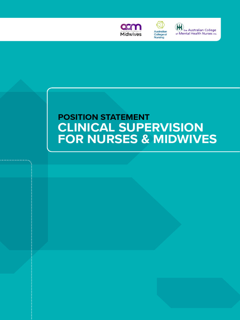 Clinical Supervision For Nurses & Midwives: Position Statement | PDF ...
