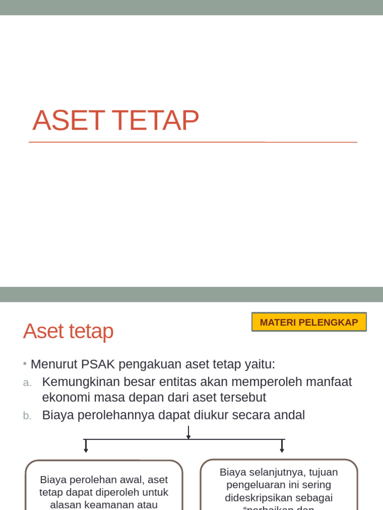 Pertemuan 4 - Aset Tetap | PDF | Pengelolaan Keuangan & Uang