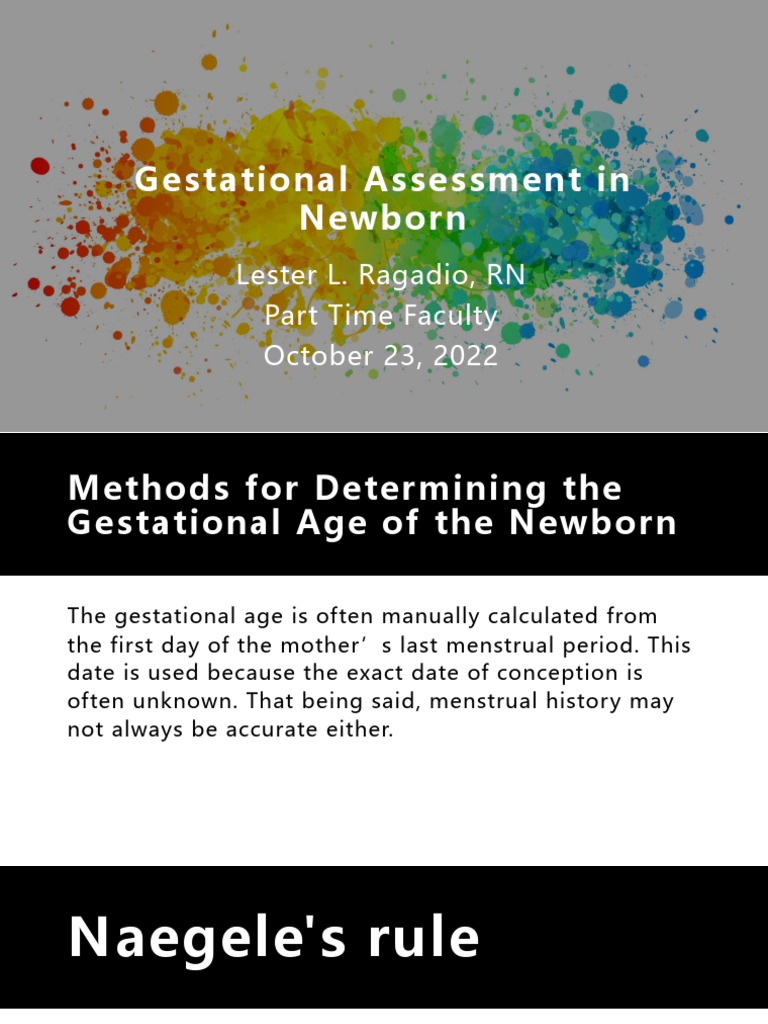Gestational Age Assessment | PDF | Elbow | Anatomical Terms Of Motion
