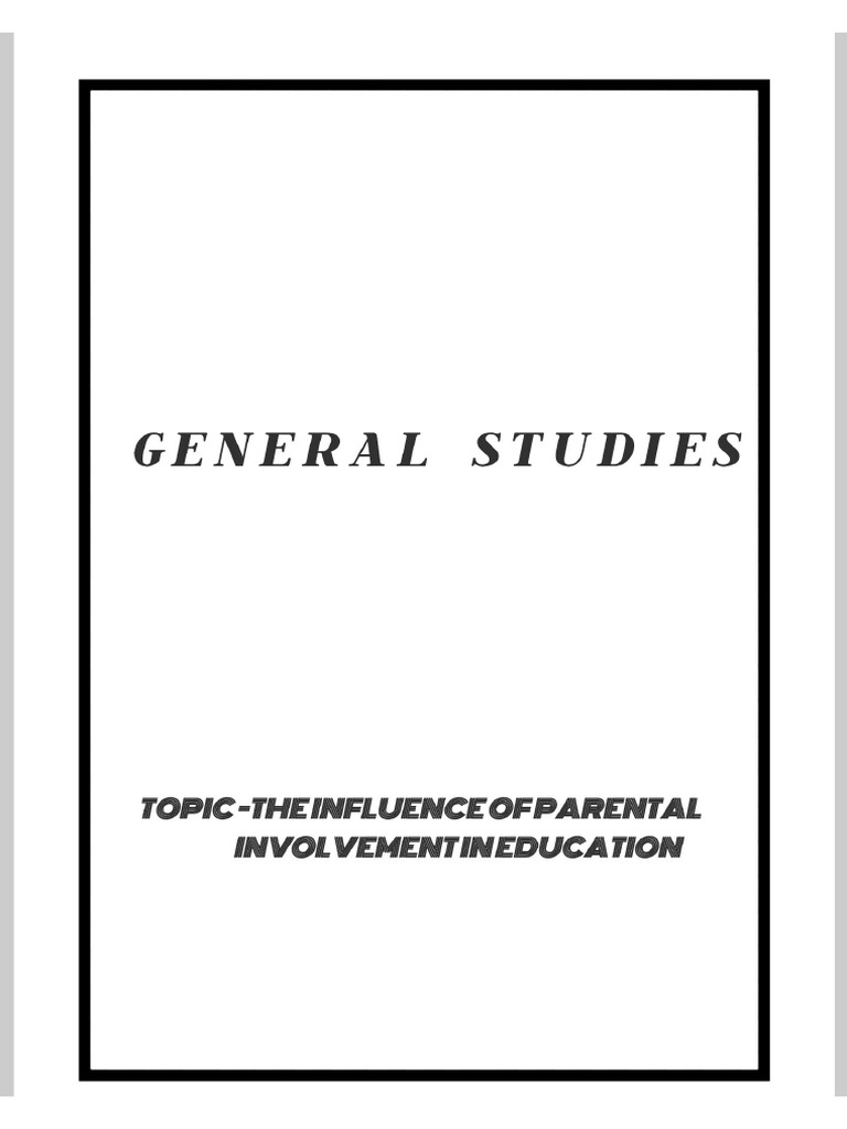 General Studies | PDF