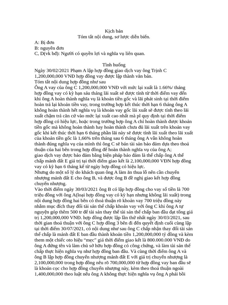 Kịch-bản TTDS | PDF