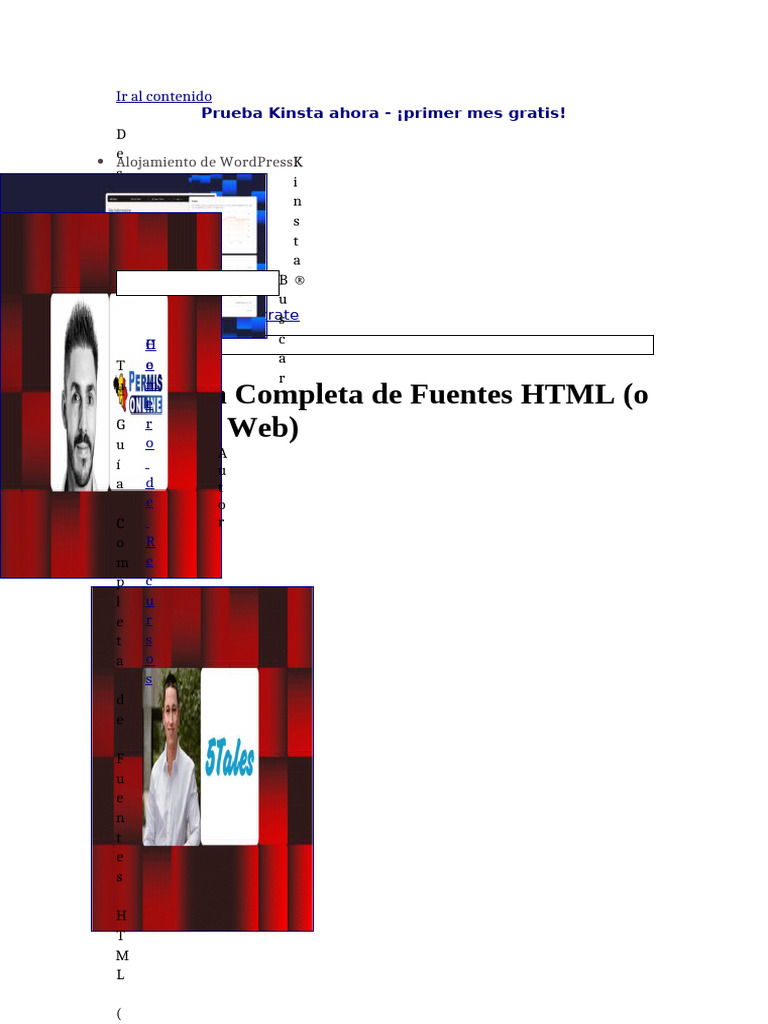 Guía Completa de Fuentes HTML | PDF
