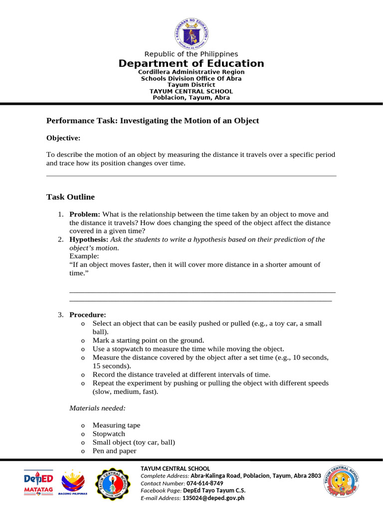 Q3 Week 1 Performance Task | PDF | Career & Growth