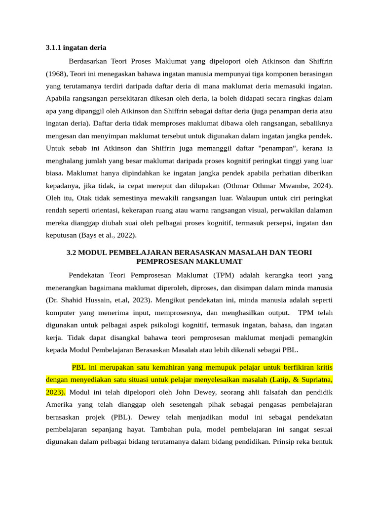 Teori Prinsip Model Pengajaran Dan Pemprosesan Maklumat 2 | PDF | Komputer