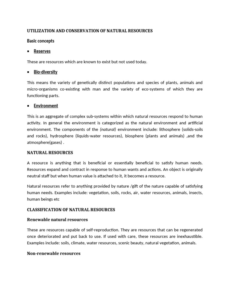 03052020011110pm - s5 and s6 Geog (Utilization and Conservation of ...