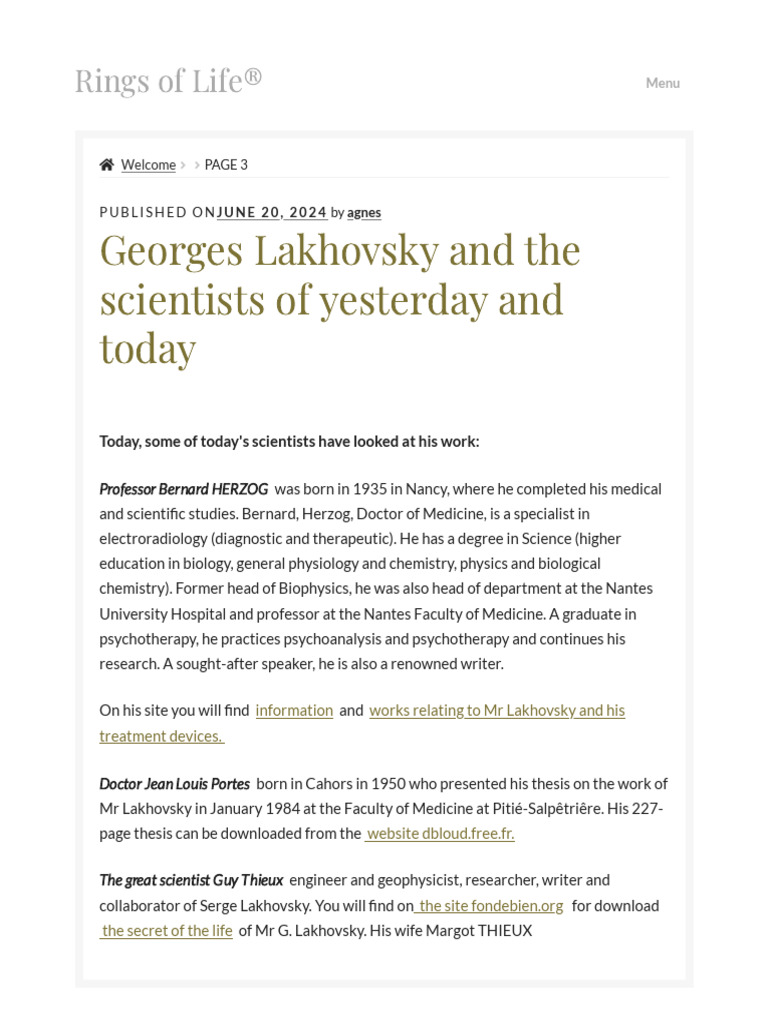 Rings of Life® - Page 3 of 6 - Site Dedicated To Lakhovsky Type ...