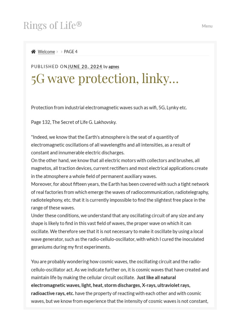 Rings of Life® - Page 4 of 6 - Site Dedicated To Lakhovsky Type ...