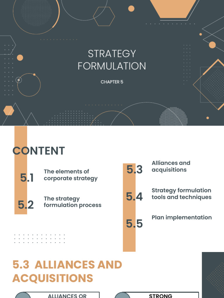 Corporate Strategy Formulation Guide | PDF | Goal | Strategic Management