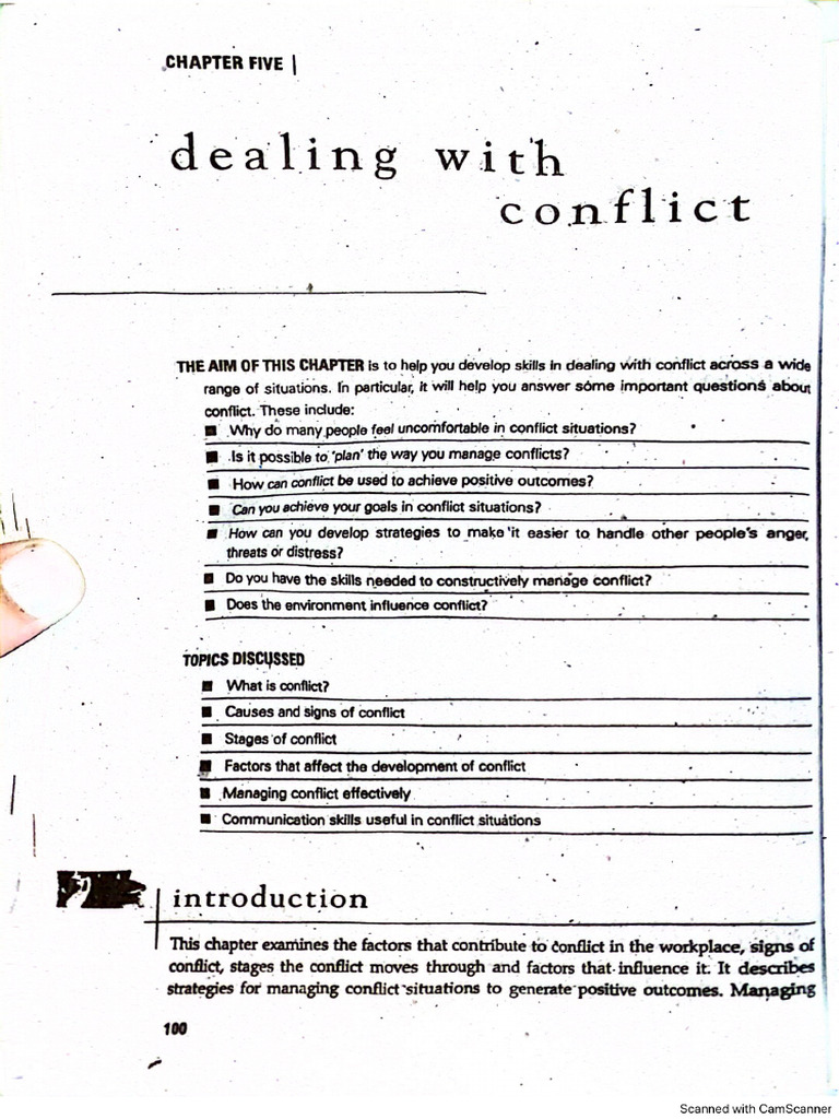 Dealing With Conflict | PDF