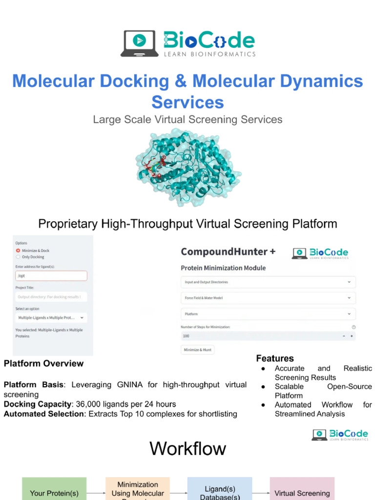 Virtual Screening & Molecular Dynamics and Simulations-Flatten | PDF