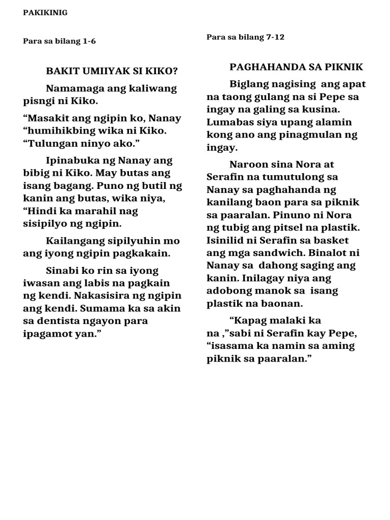 LAPG Reviewer Sa Filipino | PDF