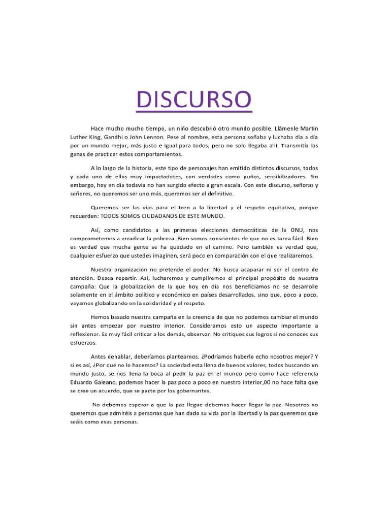 Discurso Pipipi | PDF | Relaciones personales, crianza y desarrollo personal