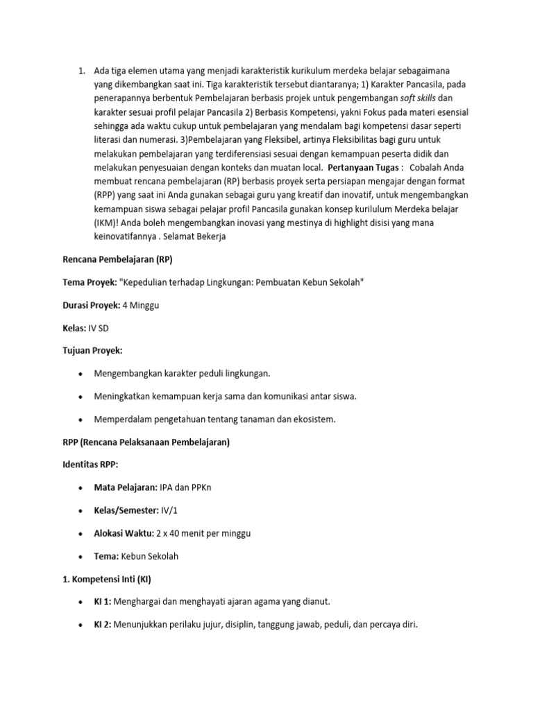 Ada Tiga Elemen Utama Yang Menjadi Karakteristik Kurikulum Merdeka ...