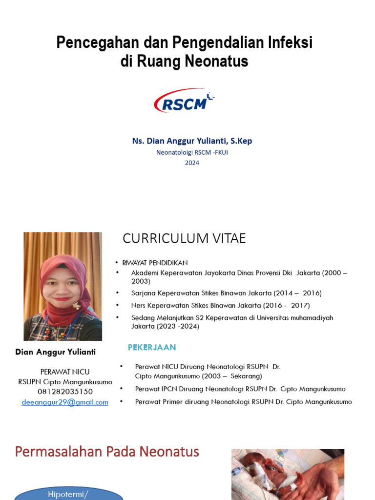 Ns. Dian Anggur Yulianti - Pencegahan Dan Pengendalian Infeksi Event AHA | PDF