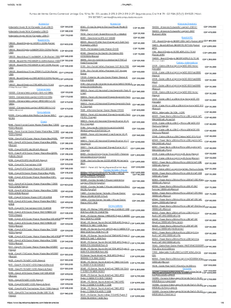 TAURET | PDF | Computing | Computer Hardware