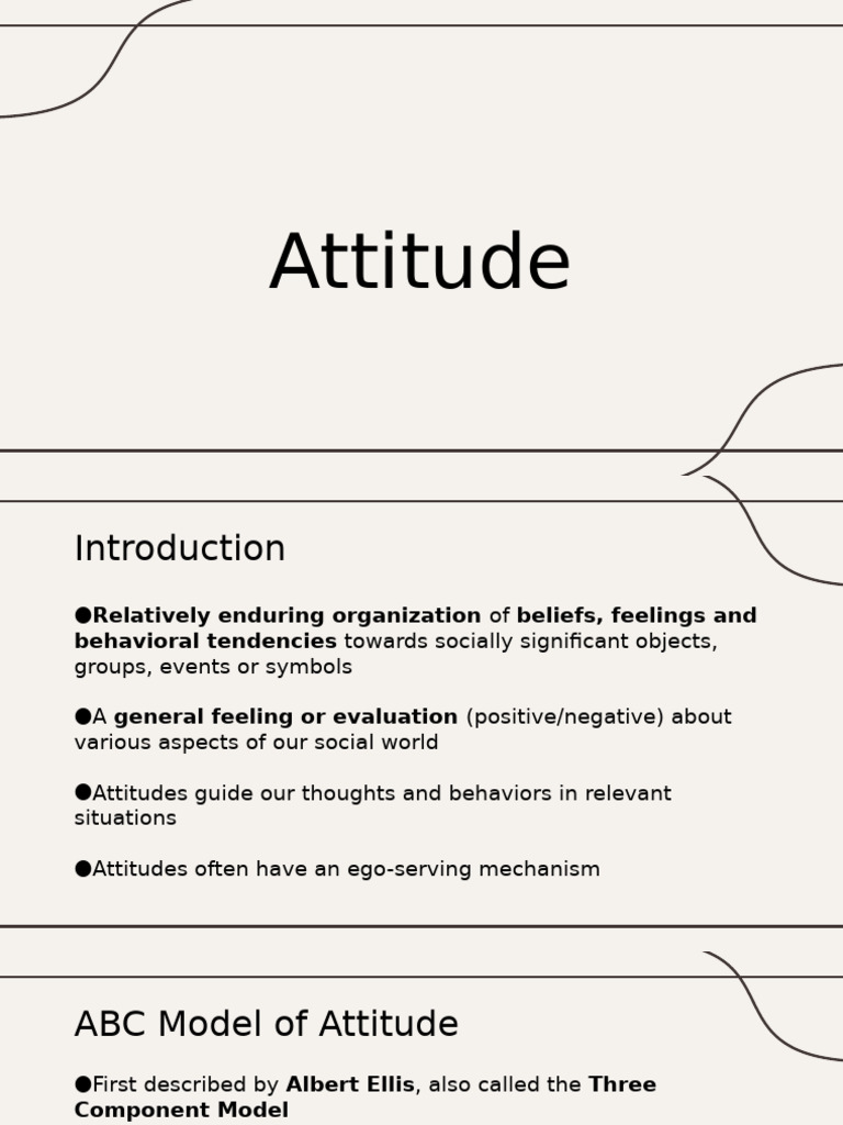 Attitude Social Psychology | PDF | Attitude (Psychology) | Classical Conditioning