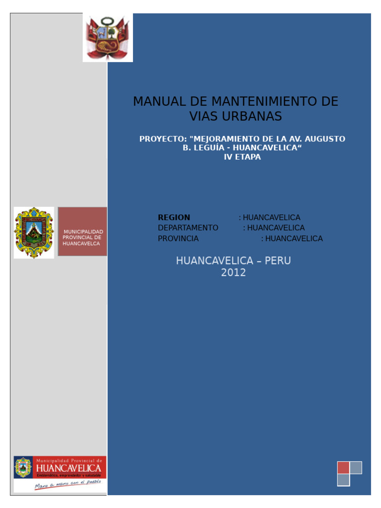 Manual - de - Mantenimiento - de Vias Urbanas - ABL | PDF | Hormigón | La carretera