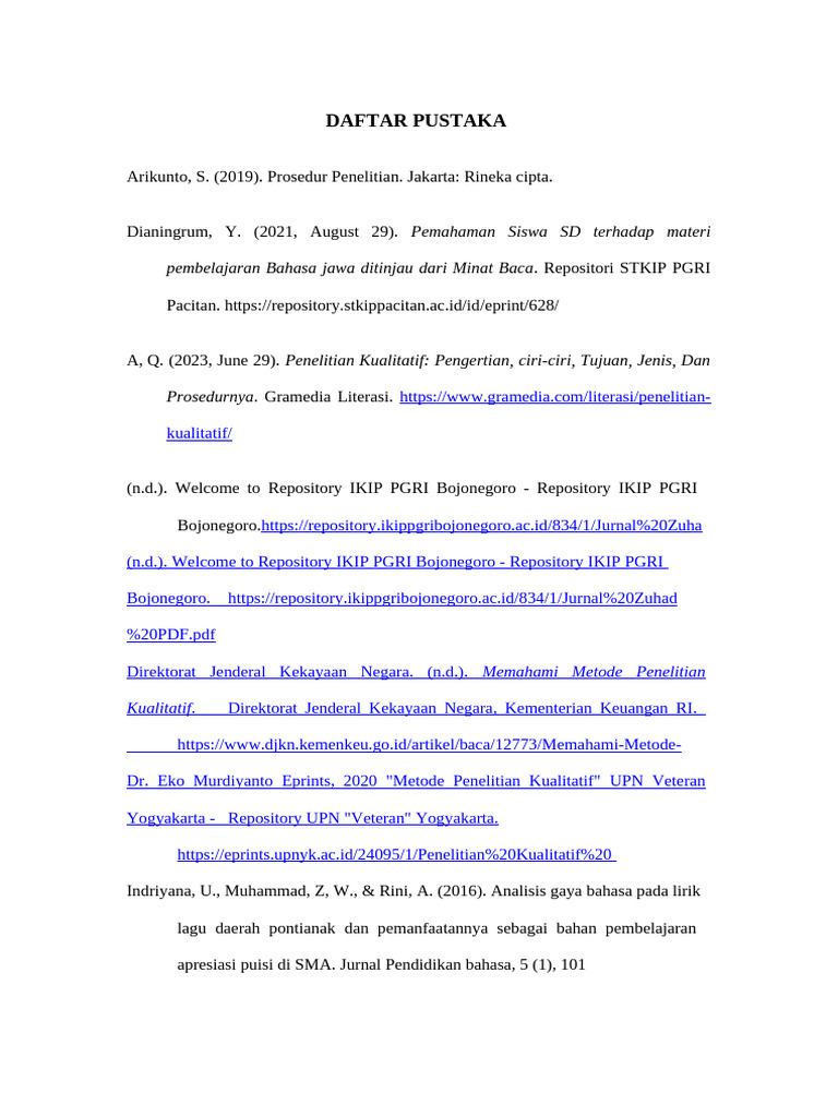 Daftar Pustaka (Dimas - ) Docx | PDF