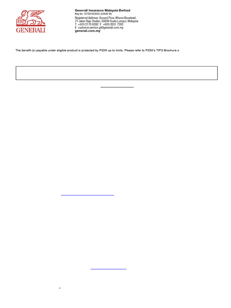 Policy Wording | PDF | Patient | Dentistry