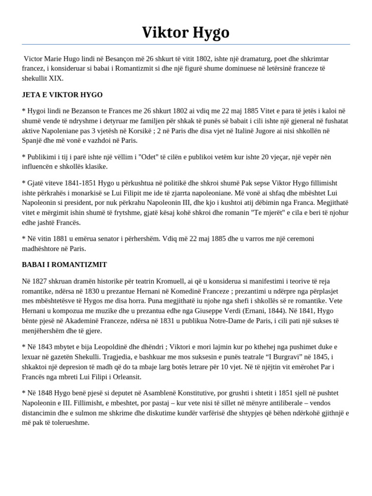 Viktor Hygo | PDF