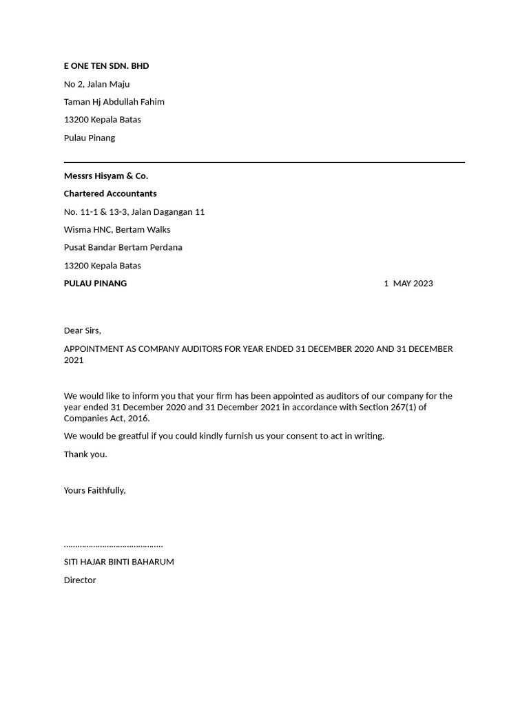 Appointment Letter | PDF | Business | Finance & Money Management