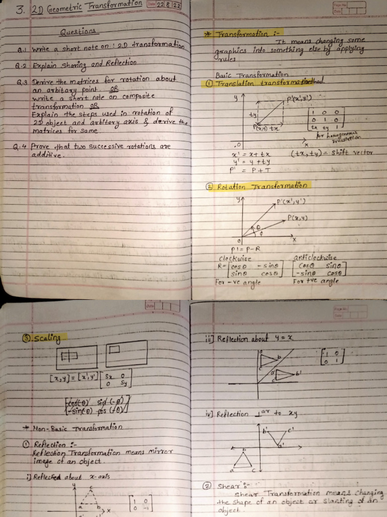 Cg Module 3 Notes Pdf