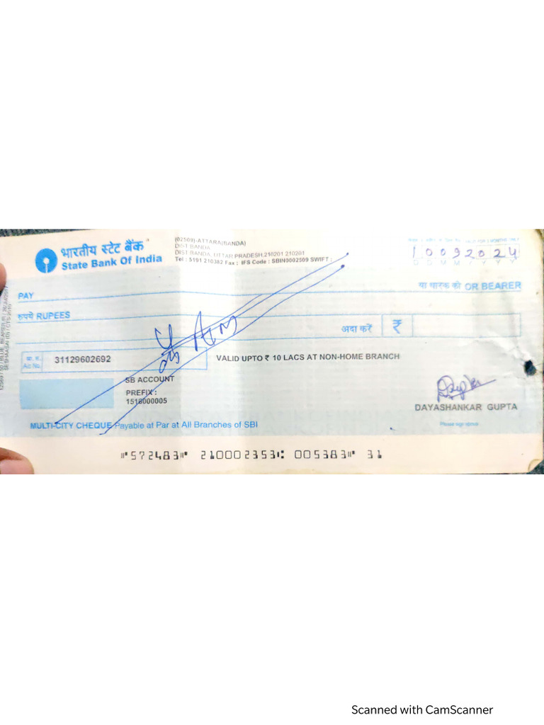 Cheque | PDF