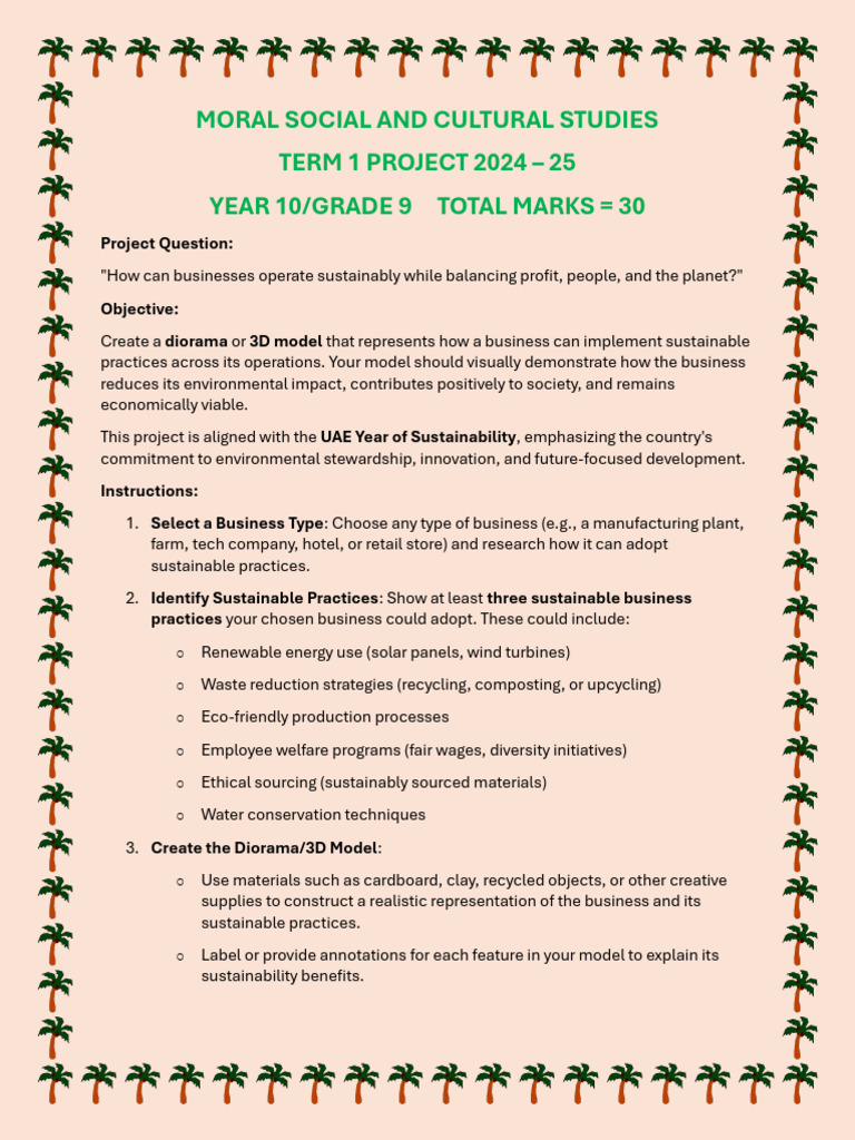 GR 9 - MSC Term 1 Project 2024 | PDF | Sustainability | Recycling